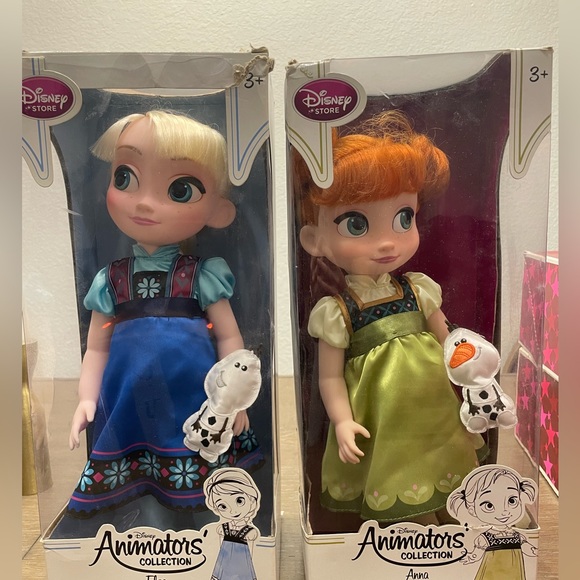 Disney | Toys | Disney Animators Collection Frozen Anna And Elsa Dolls ...